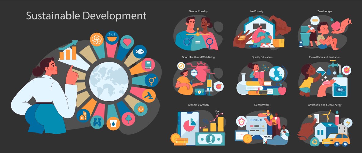 Sustainable development goals Vector Images & Graphics for Commercial ...