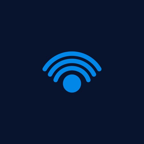 Wi-fi technology digital radar sonar symbol Vector Image