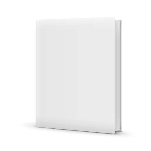Blank book mockup template books on white Vector Image