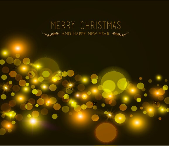Happy new year bokeh lights card Royalty Free Vector Image Happy new year bokeh lights card Royalty Free Vector Image