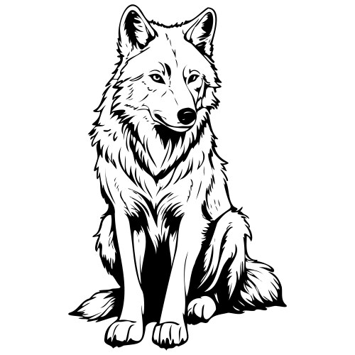 Wolf Outline Vector Images (over 8,800)