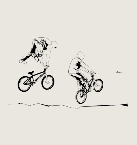 Cyclist Royalty Free Vector Image - VectorStock