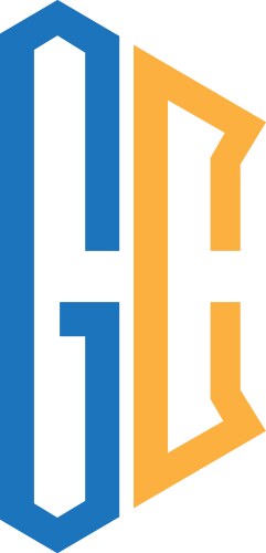 Gc letter logo design template Royalty Free Vector Image