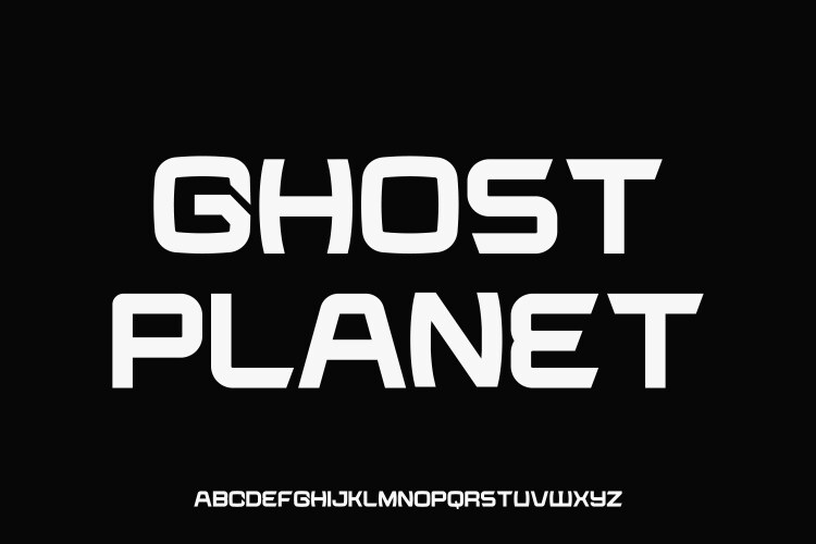 Display font design suitable for headline title Vector Image