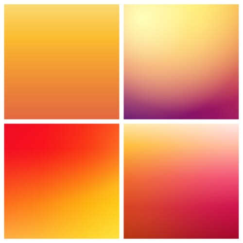 Vivid gradient set Royalty Free Vector Image - VectorStock