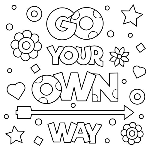 Shine your light coloring page Royalty Free Vector Image