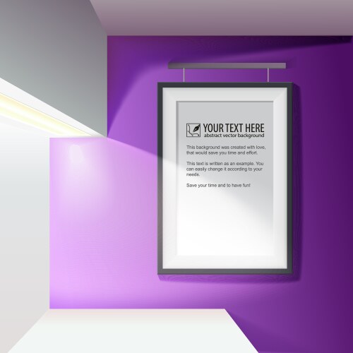 Blank outdoor billboard with place for message Vector Image