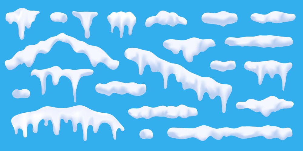 Snow Dripping Vector Images (over 850)