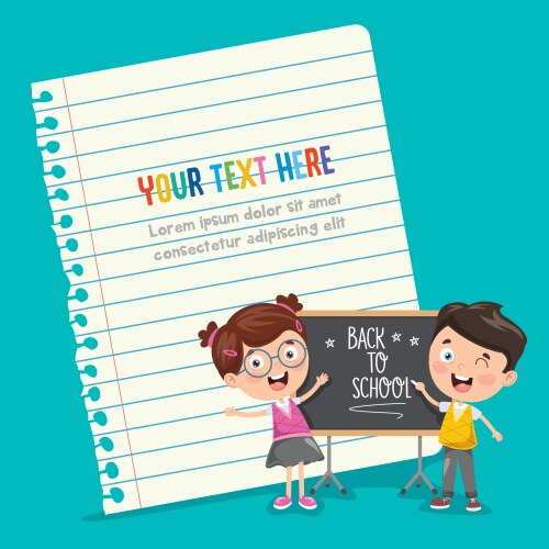 Paper template design – Royalty-Free Vector | VectorStock