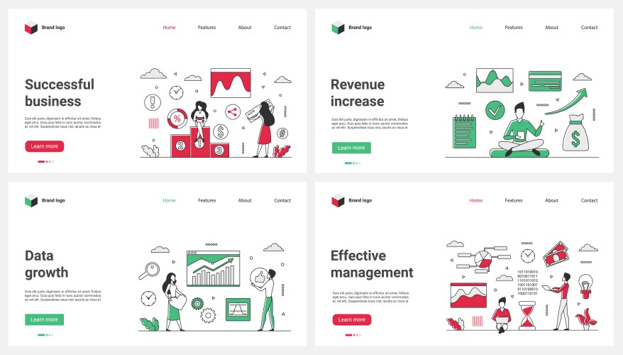 Business management background Royalty Free Vector Image