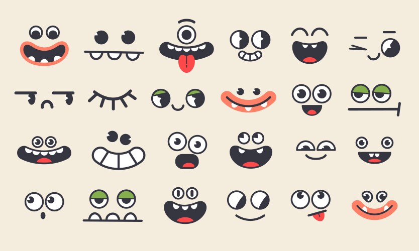 Cartoon Faces Funny Vector Images (over 380,000)