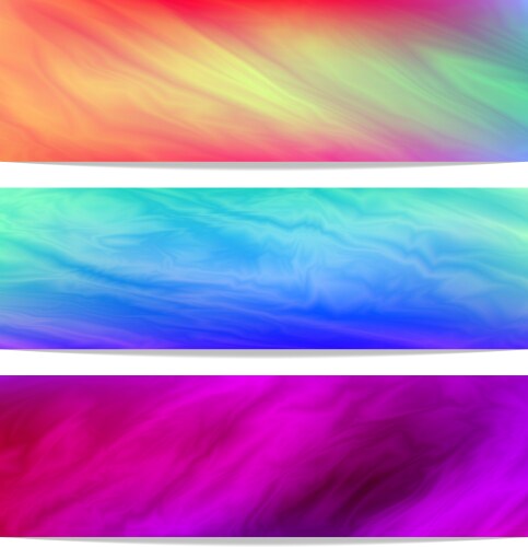 Six colorful posters Royalty Free Vector Image