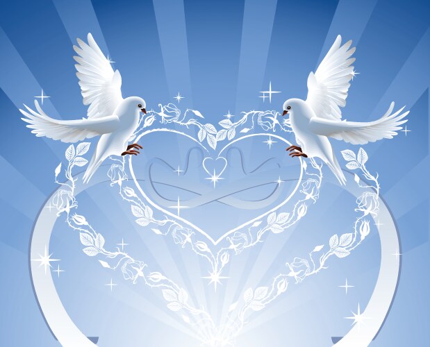 Doves Royalty Free Vector Image - VectorStock