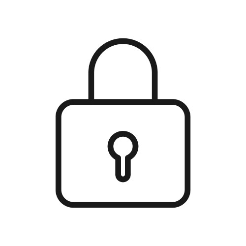Padlock icon set lock unlock key symbol Royalty Free Vector