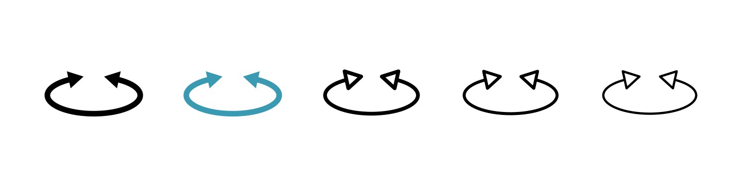 Two side icon set on white background Royalty Free Vector