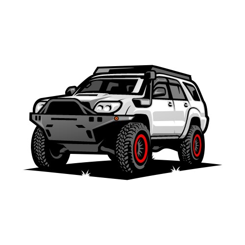 Realistic blue car sport two tone luxury Vector Image