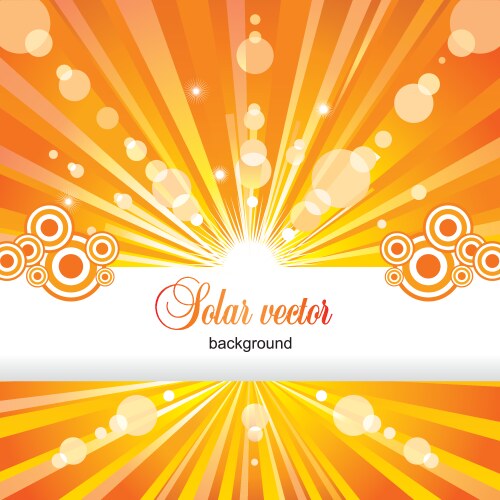 Solar background Royalty Free Vector Image - VectorStock