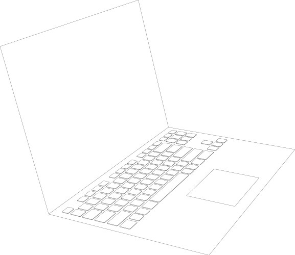Laptop sketch Royalty Free Vector Image - VectorStock