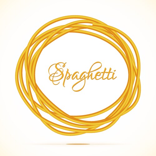 Realistic pasta template Royalty Free Vector Image