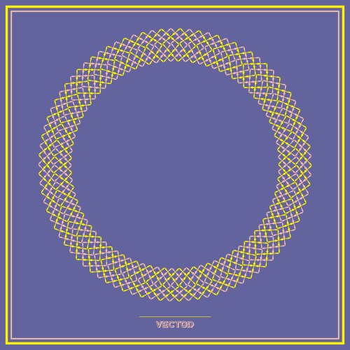 Round pattern workpiece for your design Royalty Free Vector