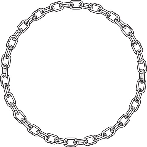 Circle chain Royalty Free Vector Image - VectorStock