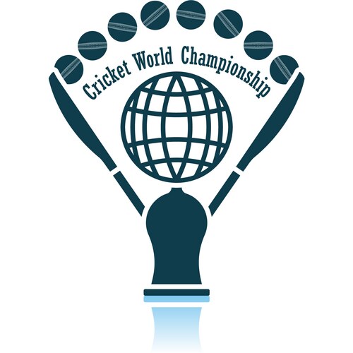 Cricket cup icon Royalty Free Vector Image - VectorStock