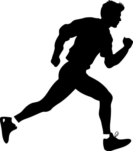 Swift sprinter marathon runner spirit Royalty Free Vector