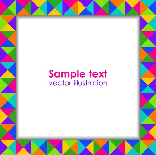 Colorful frame design Royalty Free Vector Image