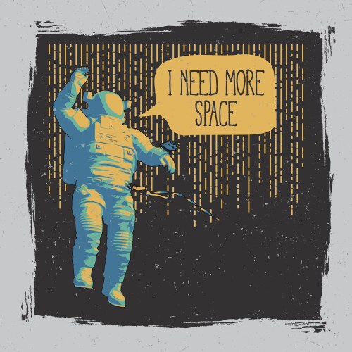 Magical cosmic clipart seamless Royalty Free Vector Image