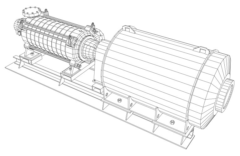 Pumping unit oil industry Royalty Free Vector Image
