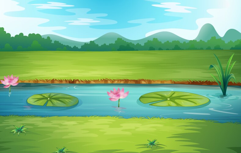 Simple nature landscape background Royalty Free Vector Image Simple nature landscape background Royalty Free Vector Image