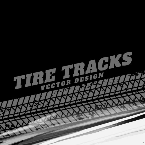 Tire tracks print marks background Royalty Free Vector Image