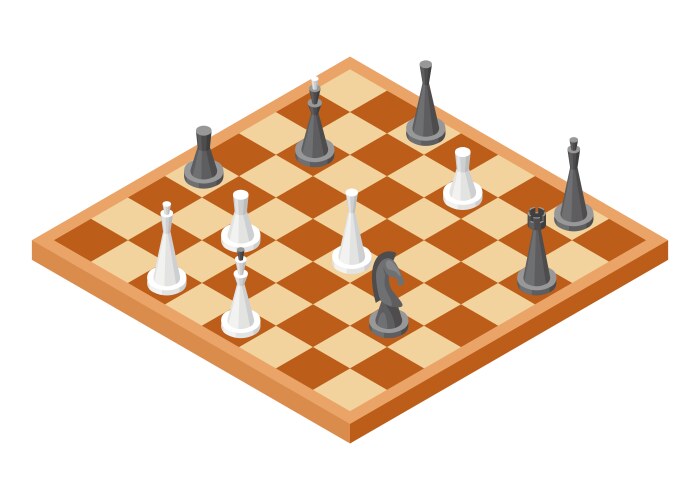 Board game flat isometric view isolated colored Vector Image