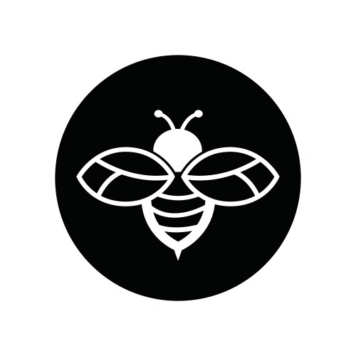 Bee logo Royalty Free Vector Image - VectorStock