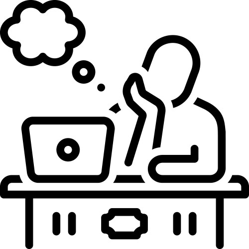 Thinking Royalty Free Vector Image - VectorStock
