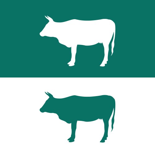 Cow section Royalty Free Vector Image - VectorStock