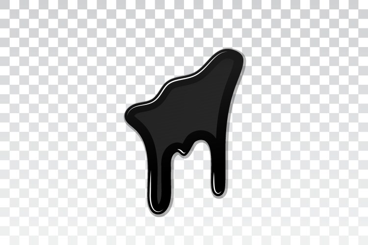 Drip paint 3d set ink stain drop melt liquid Vector Image