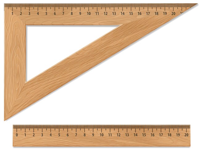 Triangular ruler Royalty Free Vector Image - VectorStock