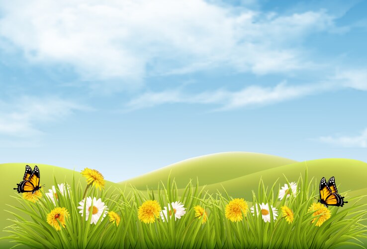 Nature background Royalty Free Vector Image - VectorStock