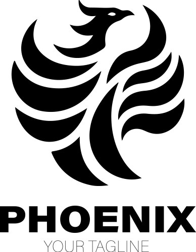 Phoenix logo phoenix logo design phoenix logo Vector Image