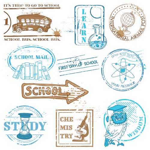 Postage stamps Royalty Free Vector Image - VectorStock