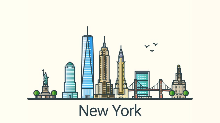 New york Vector Images & Graphics for Commercial Use | VectorStock