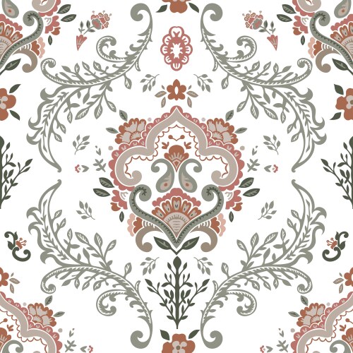Pattern in rococo style Royalty Free Vector Image