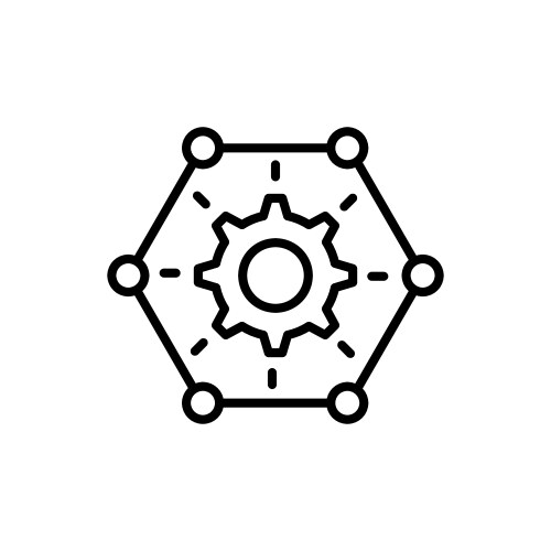 Management skills icon Royalty Free Vector Image