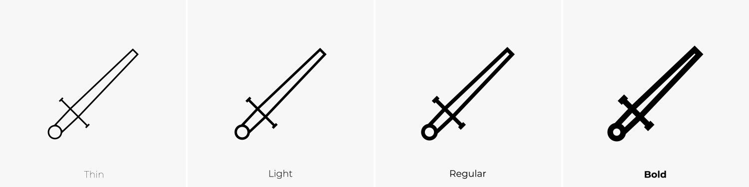 Ice sheet icon thin light regular and bold style Vector Image