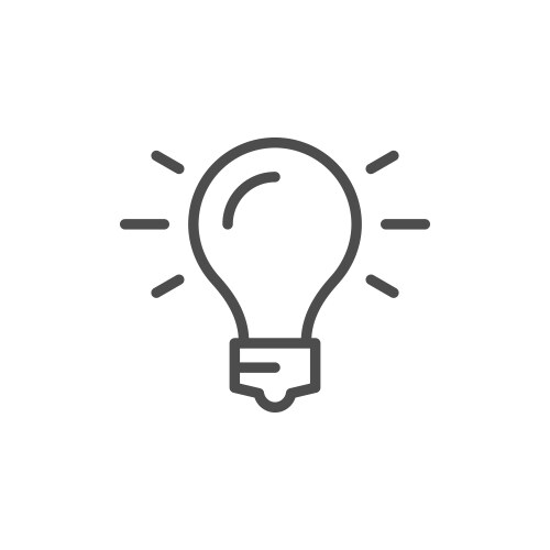 Light bulb line icon Royalty Free Vector Image