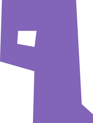 Simple font alphabet cuted from colored paper Vector Image