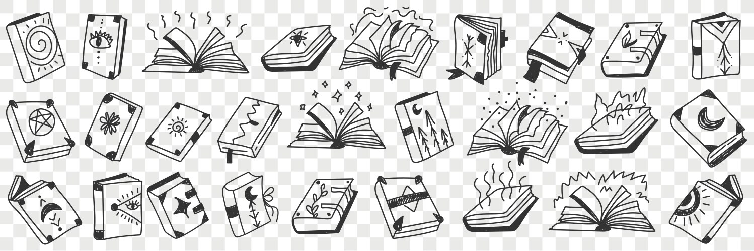 Basic rgba doodle style icon for book selection Vector Image