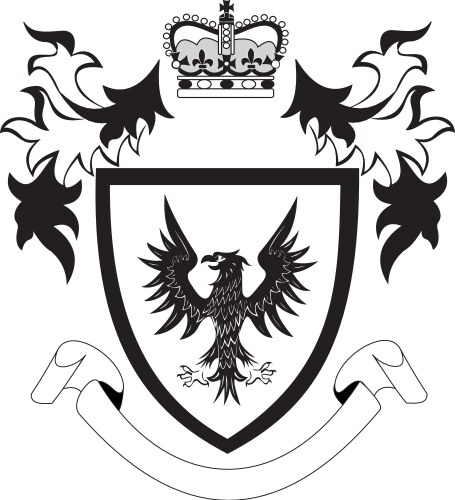 Shield with ribbon collection set Royalty Free Vector Image