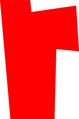 Simple font alphabet cuted from colored paper Vector Image